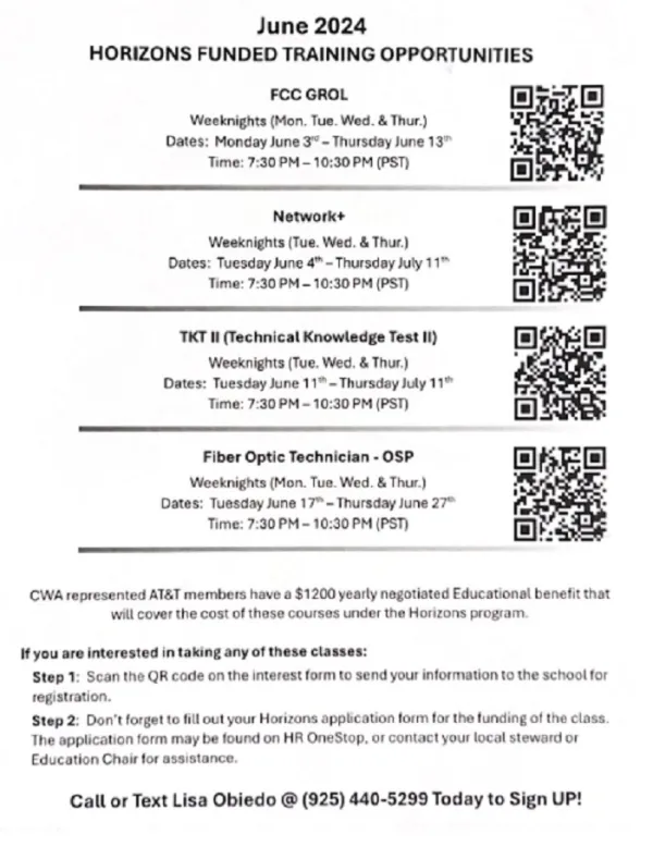 Popular Training Opportunities for AT&T Represented Members at UMass ...